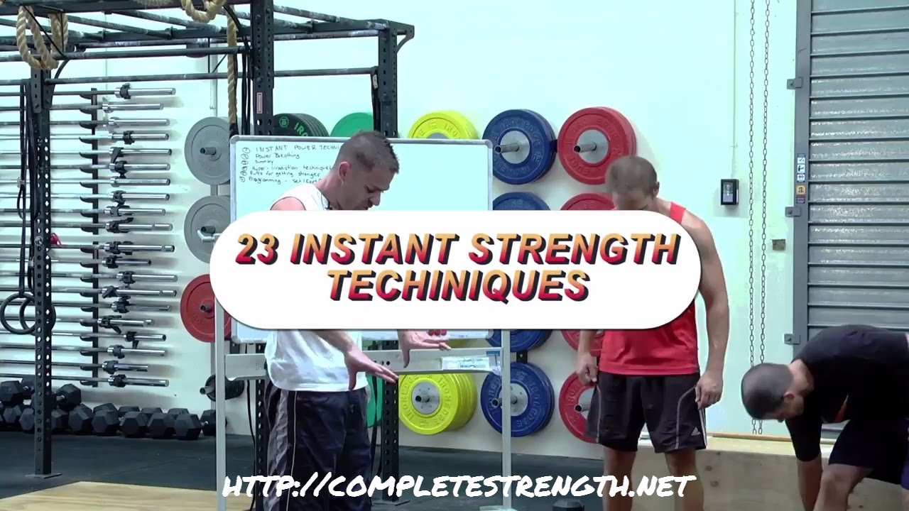 Neuro Muscular Strength Training Seminar Workshop Instant Strength ...