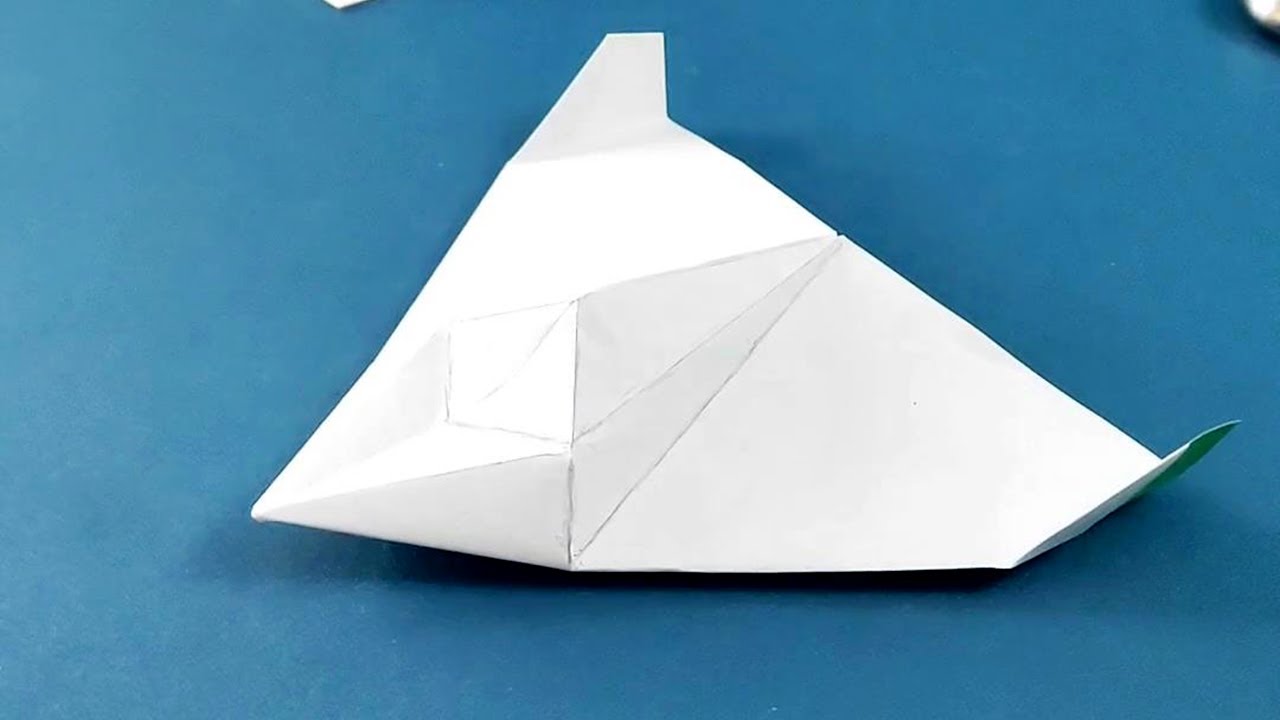 Three dimensional paper airplane 3d STEALTH！【Paper Feijun】 - YouTube