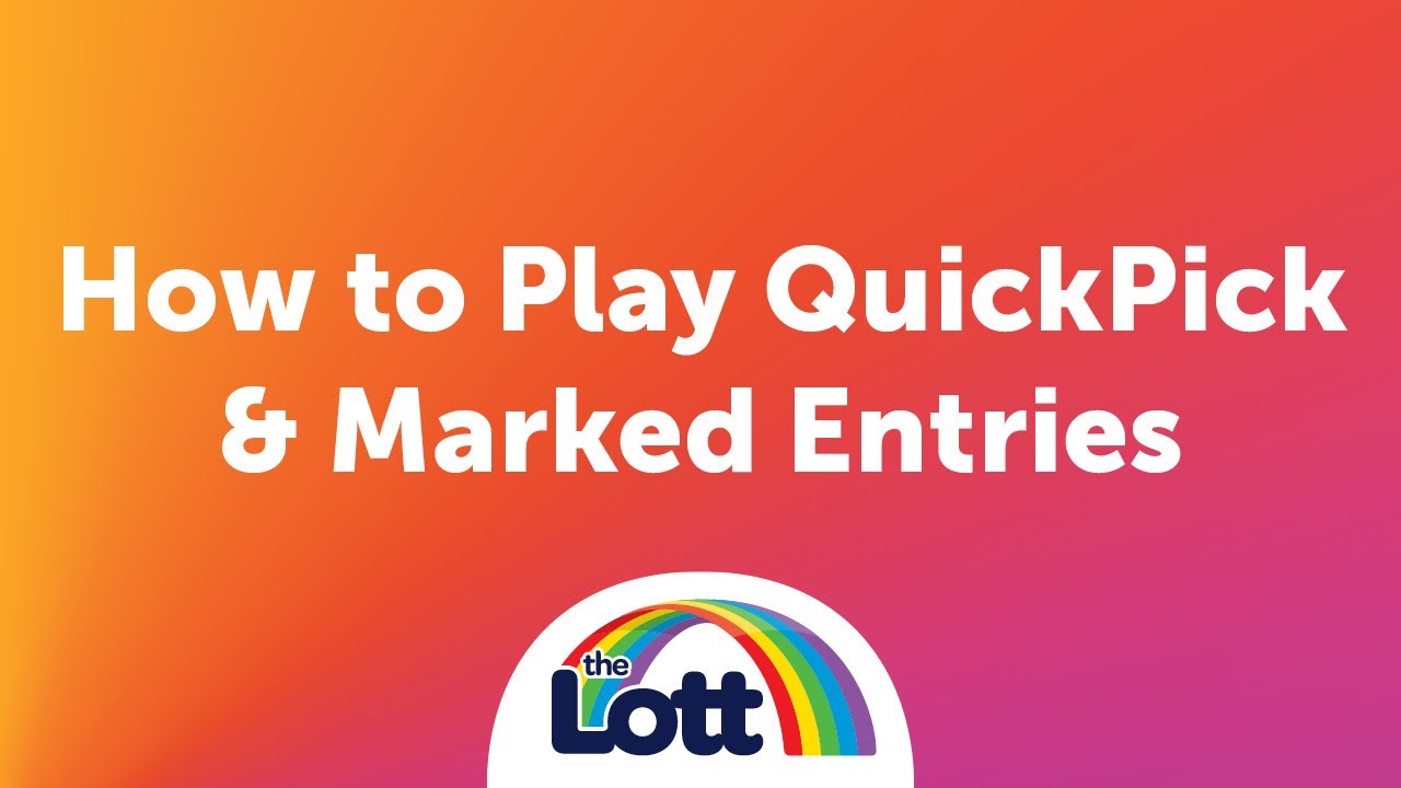 How to Play - QuickPick & Marked Entries - YouTube