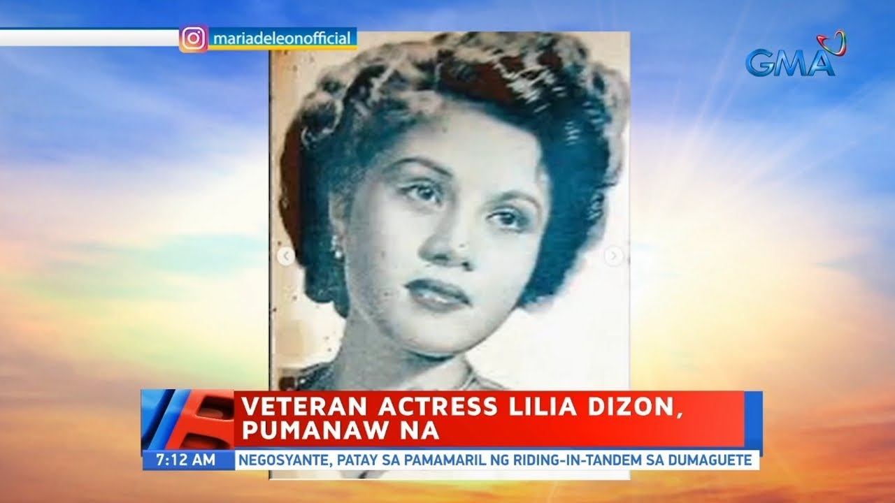 UB: Veteran actress Lilia Dizon, pumanaw na - YouTube
