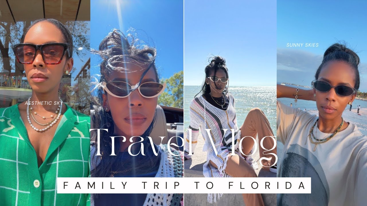 FAMILY TRAVEL VLOG • Had to get out of the DMV! • SPRING BREAK ☀️ 🌴 4 ...