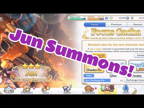 JUN SUMMONS! Princess Connect Re: Dive - YouTube