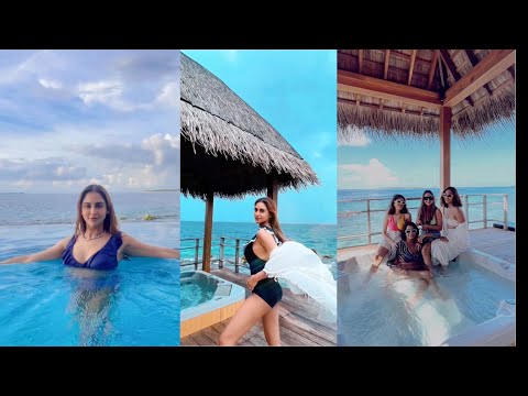 TV Actress Krystle D'souza Enjoying Vacation At Maldives || Looks Superhot in The Pool