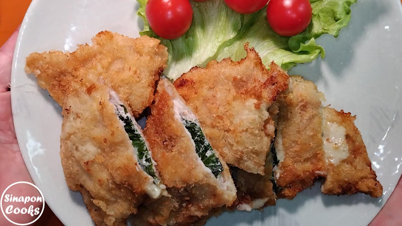 Delightful explosion of shiso-flavored cheese pork cutlet + tofu wakame ...