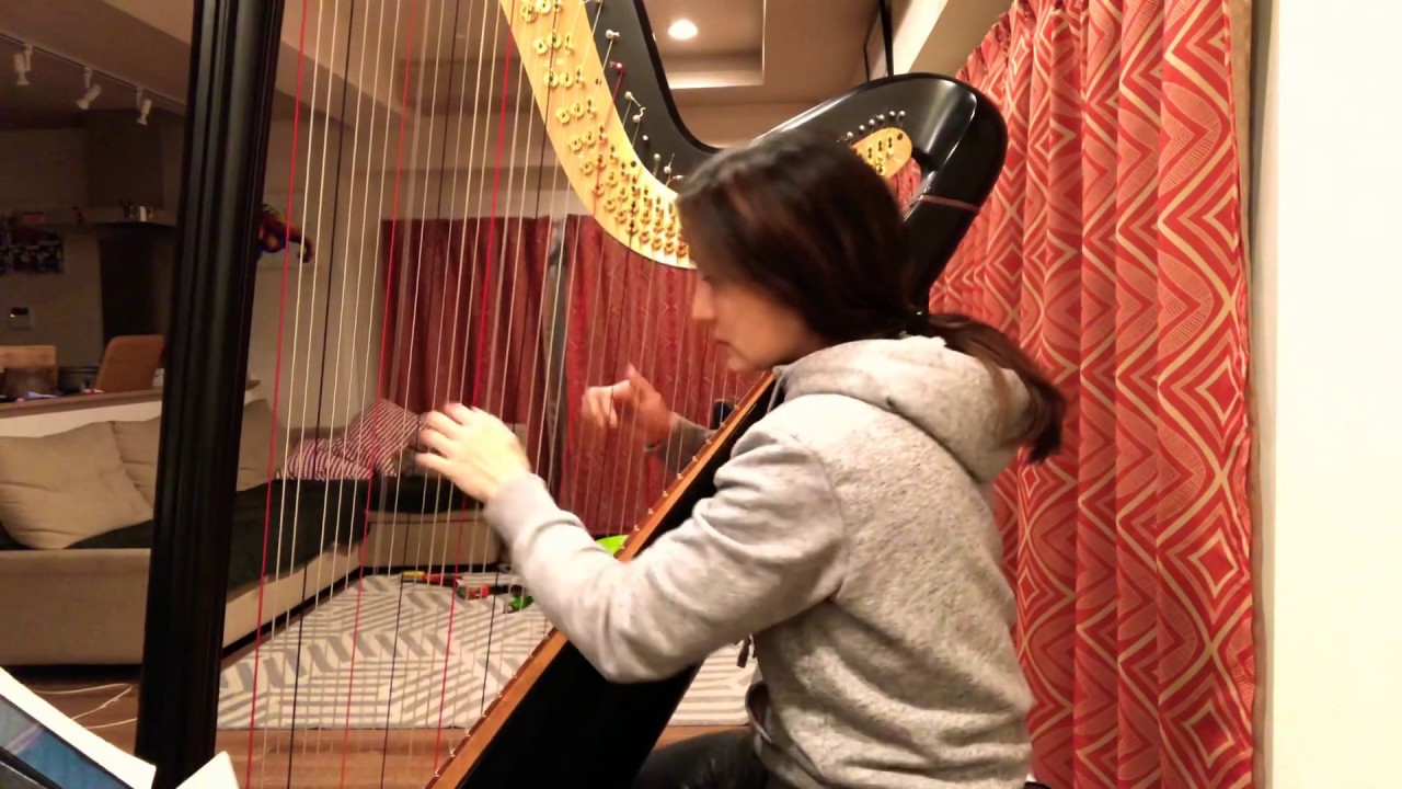 Alice in Wonderland harp accompaniment in G #ハープでカラオケ #harpkaraoke ...