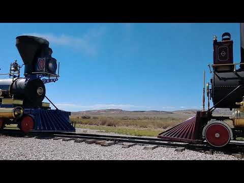 Central Pacific Jupiter & Union Pacific #119 at the Golden Spike ...