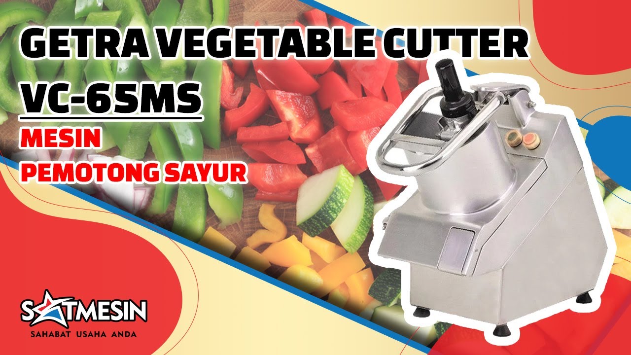 GETRA Vegetable Cutter VC-65MS - Mesin Pemotong Sayur - YouTube