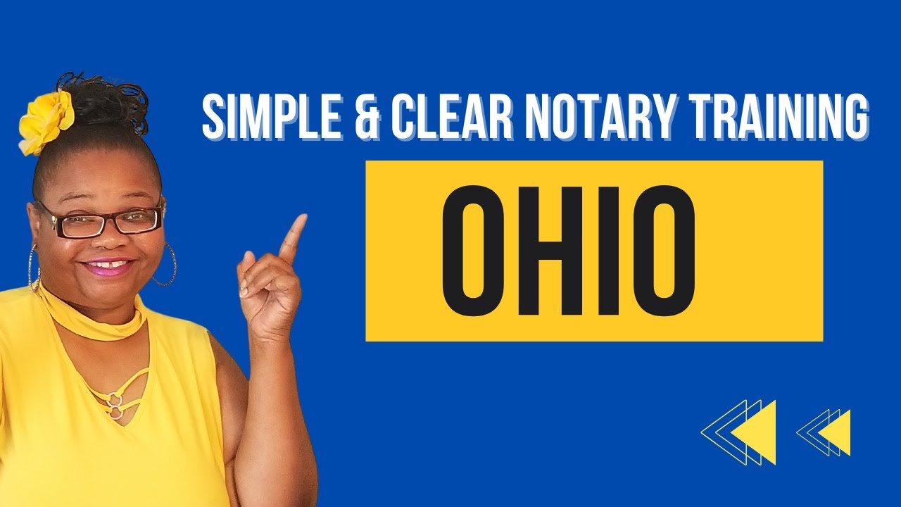 Ohio Notary Training, General Notary Work, Loan Signing Agent - YouTube