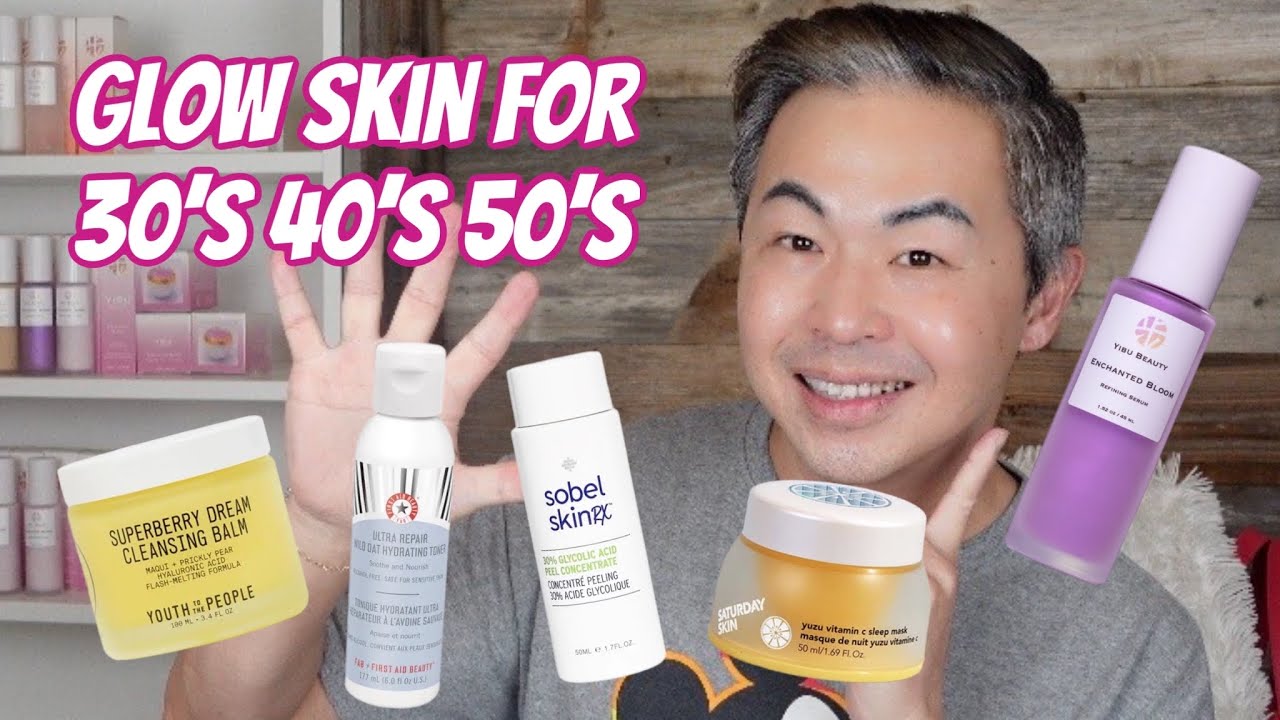 Glow skin for 30's 40's and 50's | 5 steps skincare - YouTube
