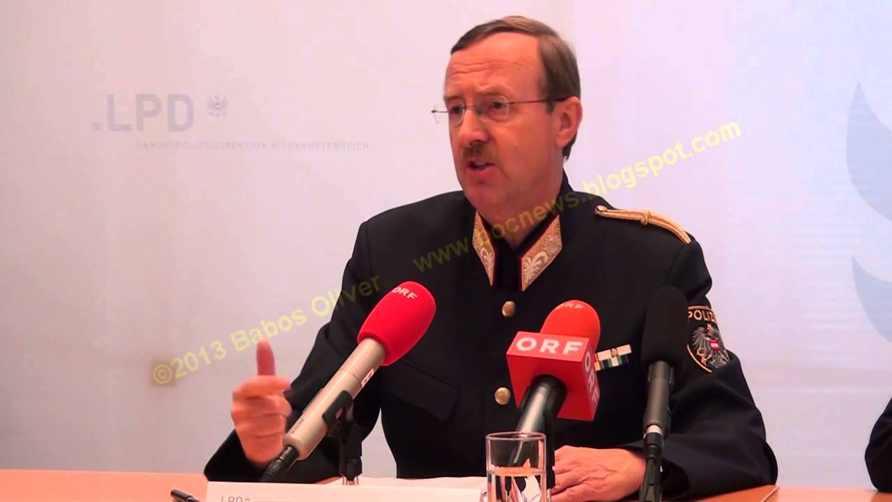 28 08 2013 LPD Landespolizeidirektor Hofrat Dr Franz Prucher - YouTube
