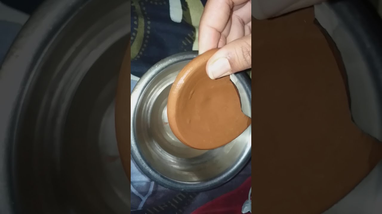 Wet Red Clay Pot Eating - YouTube