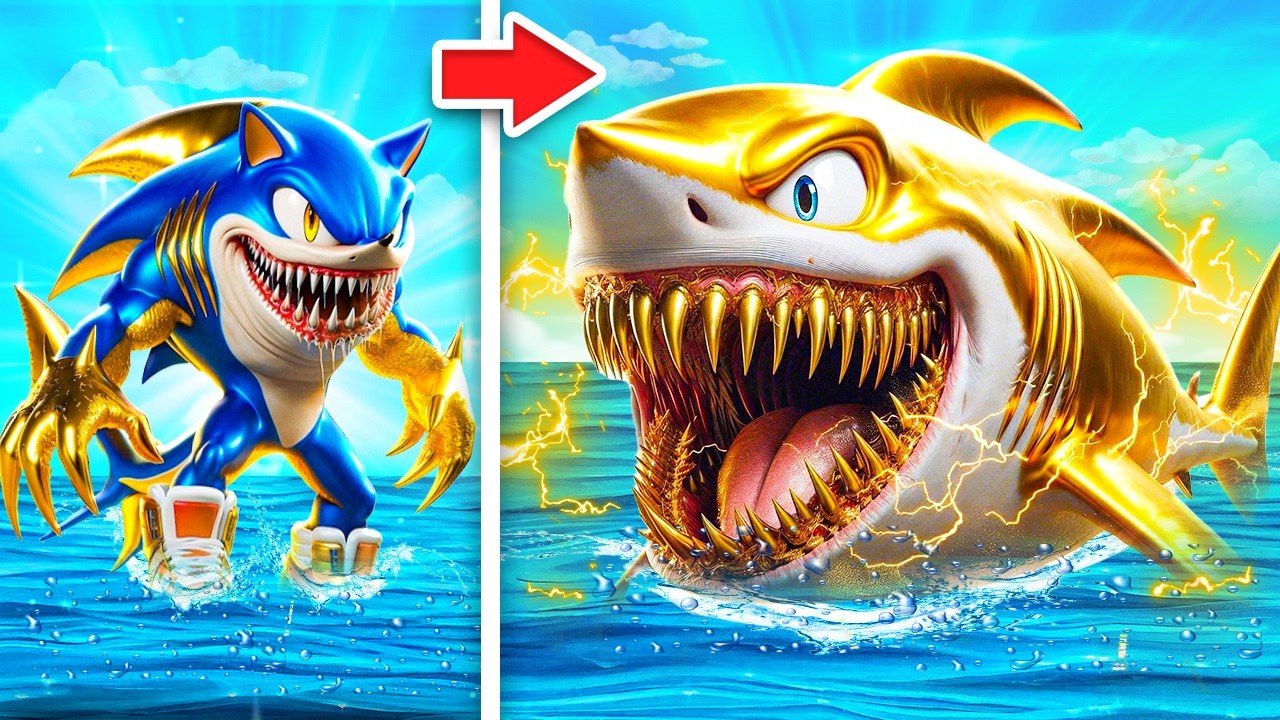 Upgrading Sonic To GOLD MEGALODON SONIC In GTA 5! - YouTube