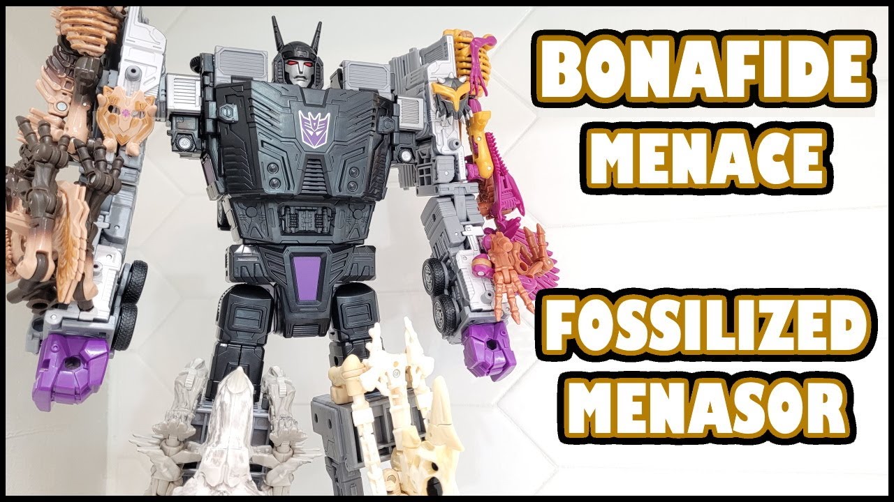 Fossilized Legacy Menasor feat. Motormaster, Spindle, Paleotrex ...