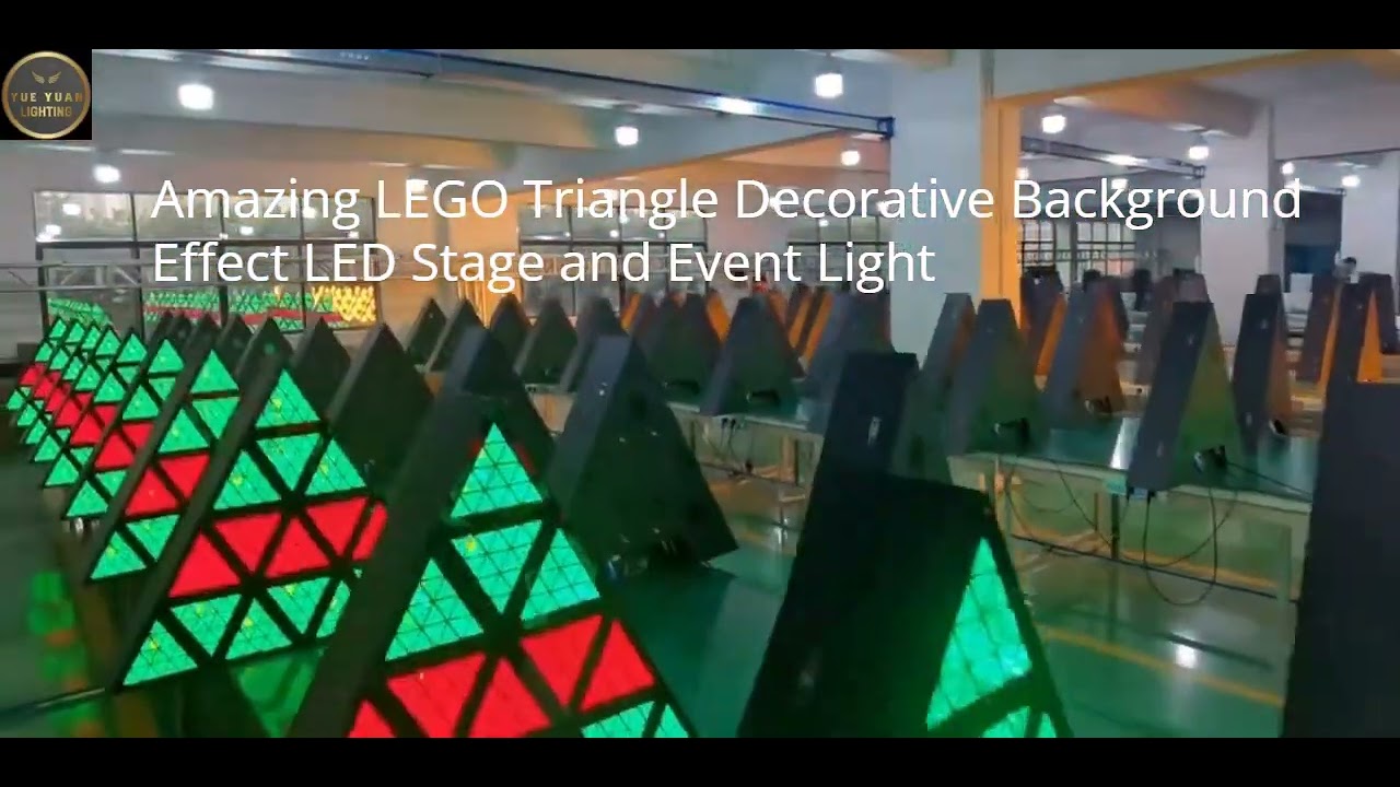 Amazing LEGO Triangle Decorative Background Effect LED Stage and Event ...