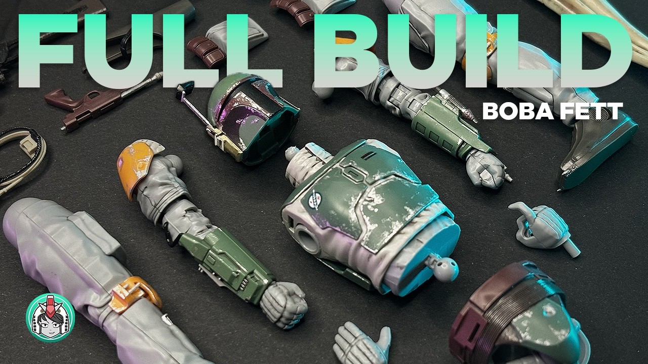 BOBA FETT Model Kit DETAILED | Speed Build | ASMR | Star Wars | Bandai ...