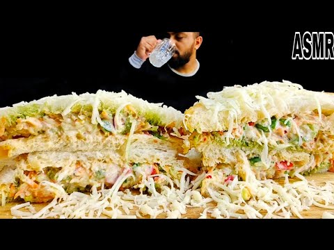 ASMR | CHEESE MAYONNAISE SANDWICH | HOME MADE | NO TALKING | MUKBANG | EATING SHOW