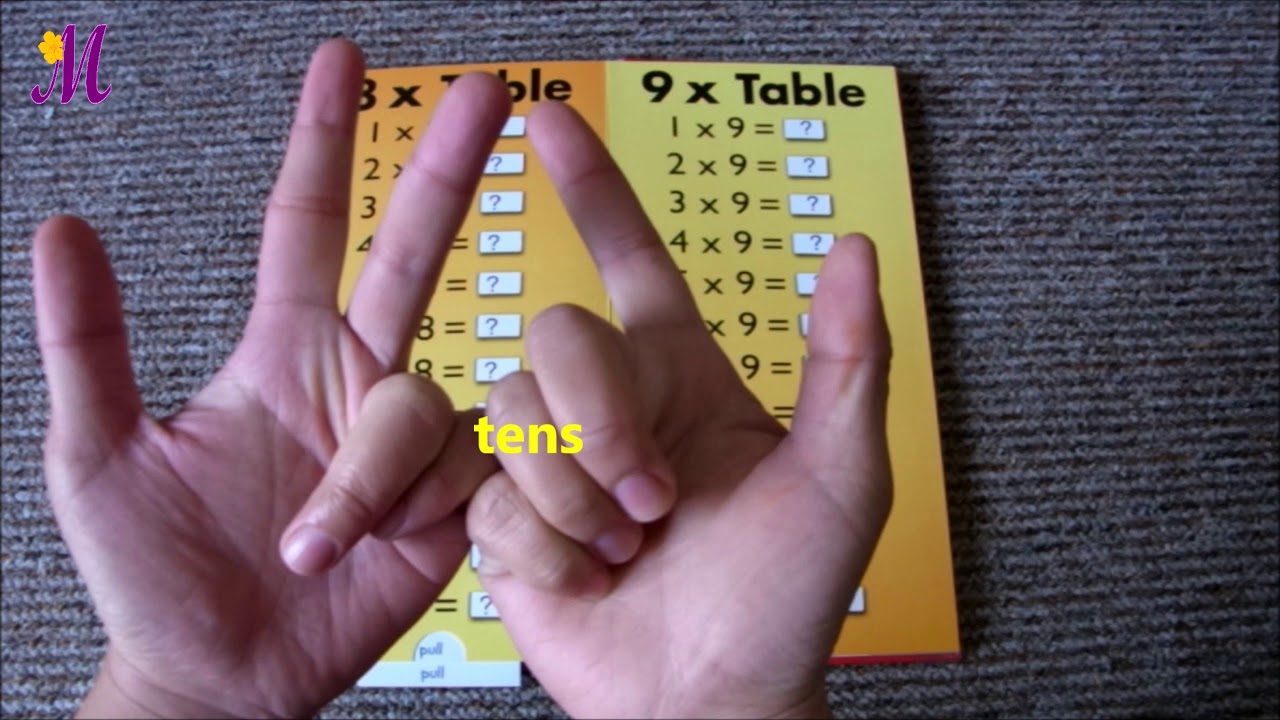 Easy trick for 5 to 10 times tables on your fingers - YouTube