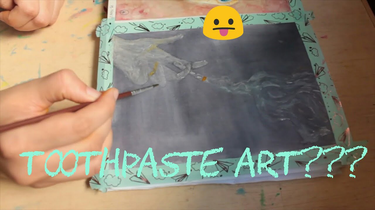 I tried to make art with toothpaste!! - YouTube
