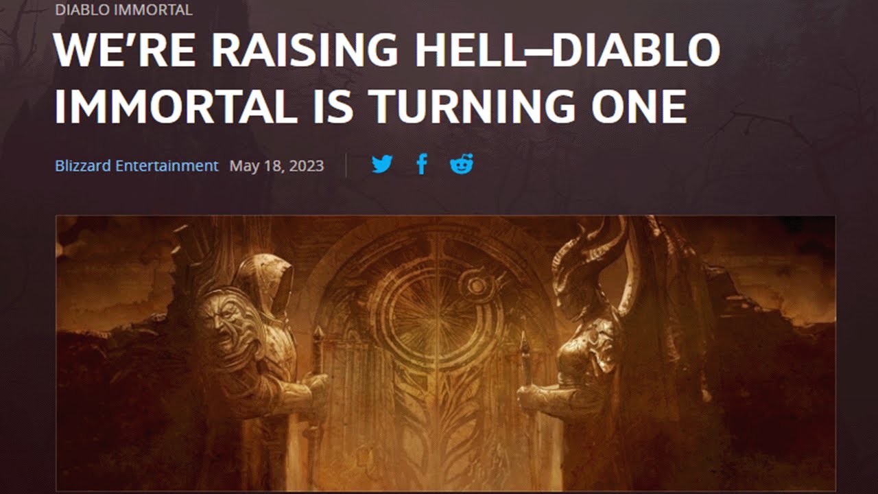 Diablo Immortal Turns One! New D4 Crossover skins, New PVP Zone Events ...