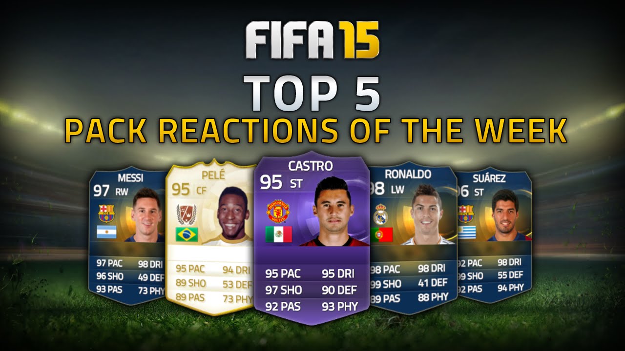 TOP 5 PACK REACTIONS OF THE WEEK FT. 95 HERO CASTRO & PELÉ FIRST PACK ...
