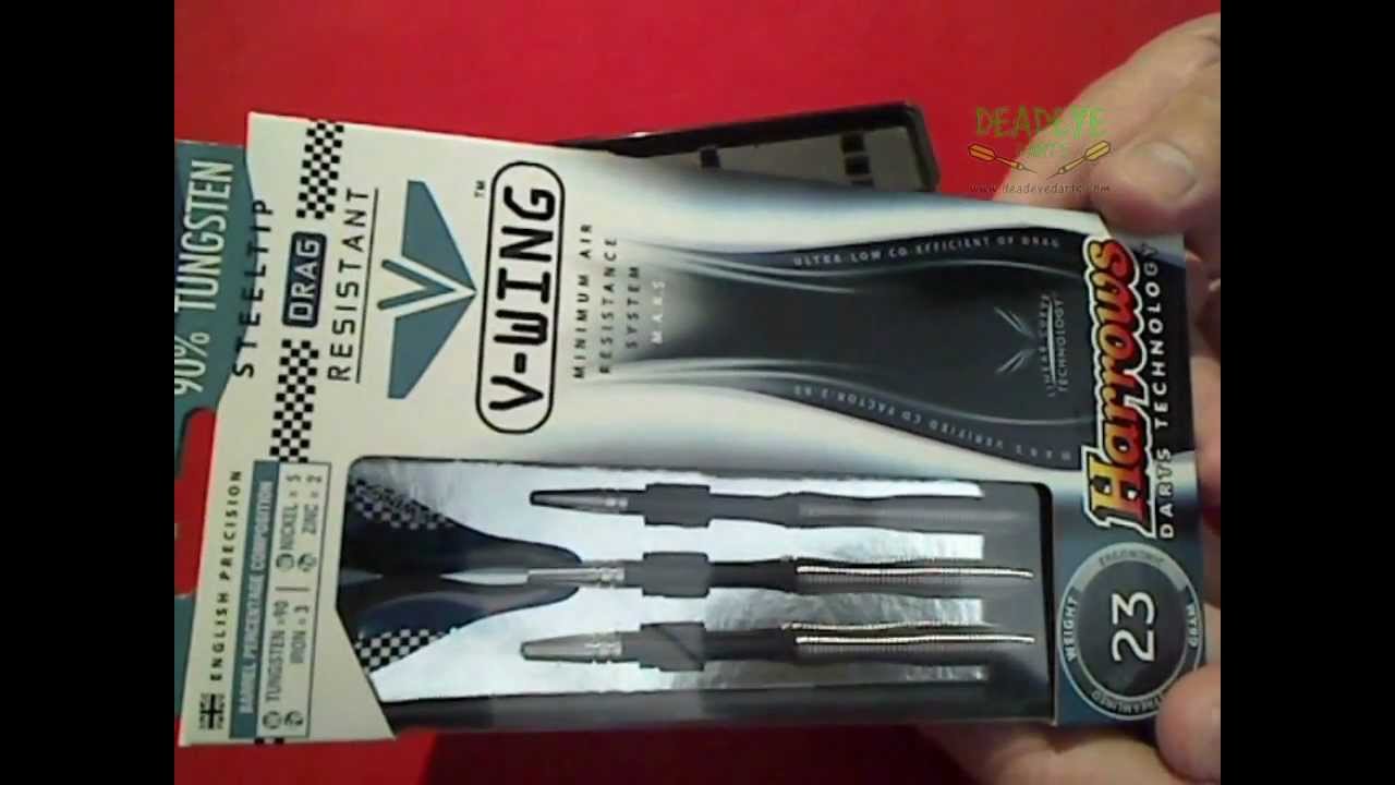 Harrows V Wing Tungsten Darts - YouTube