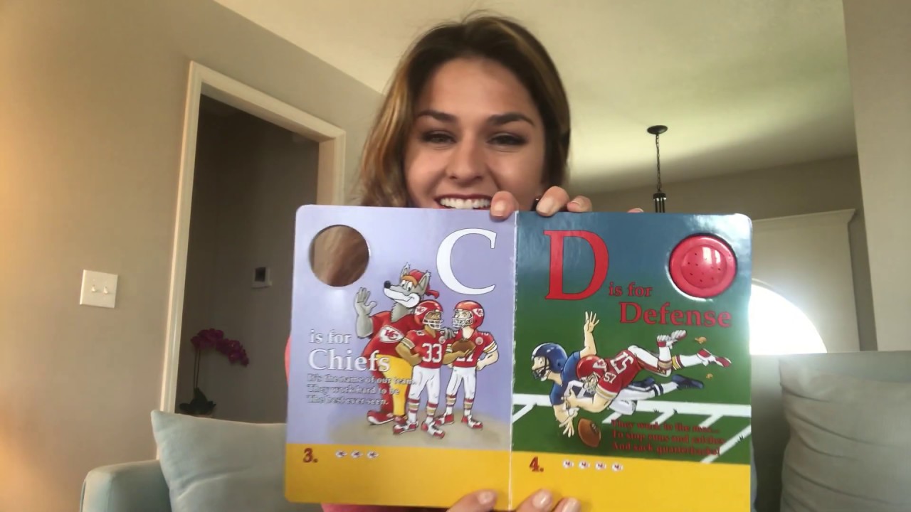 Chiefs Cheerleader Tiffany Reads Chiefs A-B-Cs and 1-2-3s - YouTube