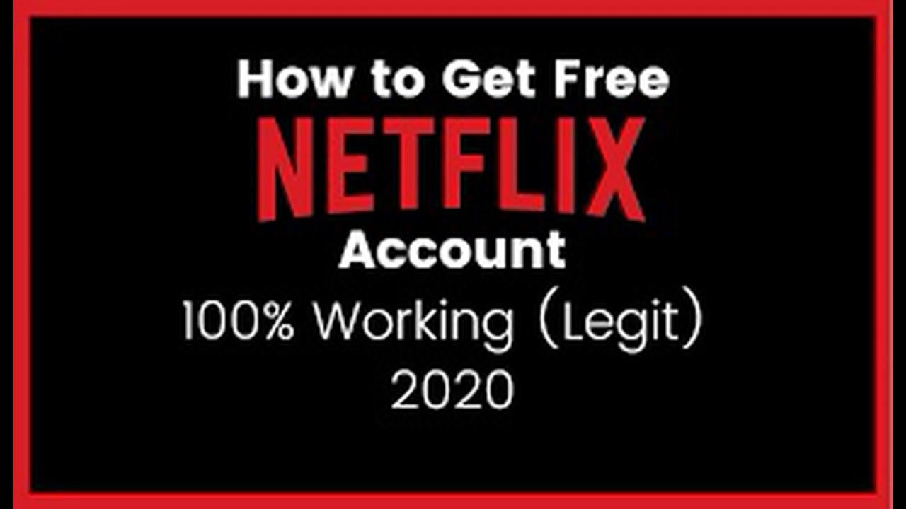 How to get a free Netflix account 2020 - YouTube