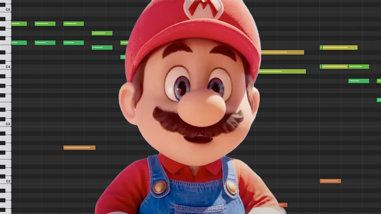 The Mario Movie Clip but I remade the score using game instruments ...