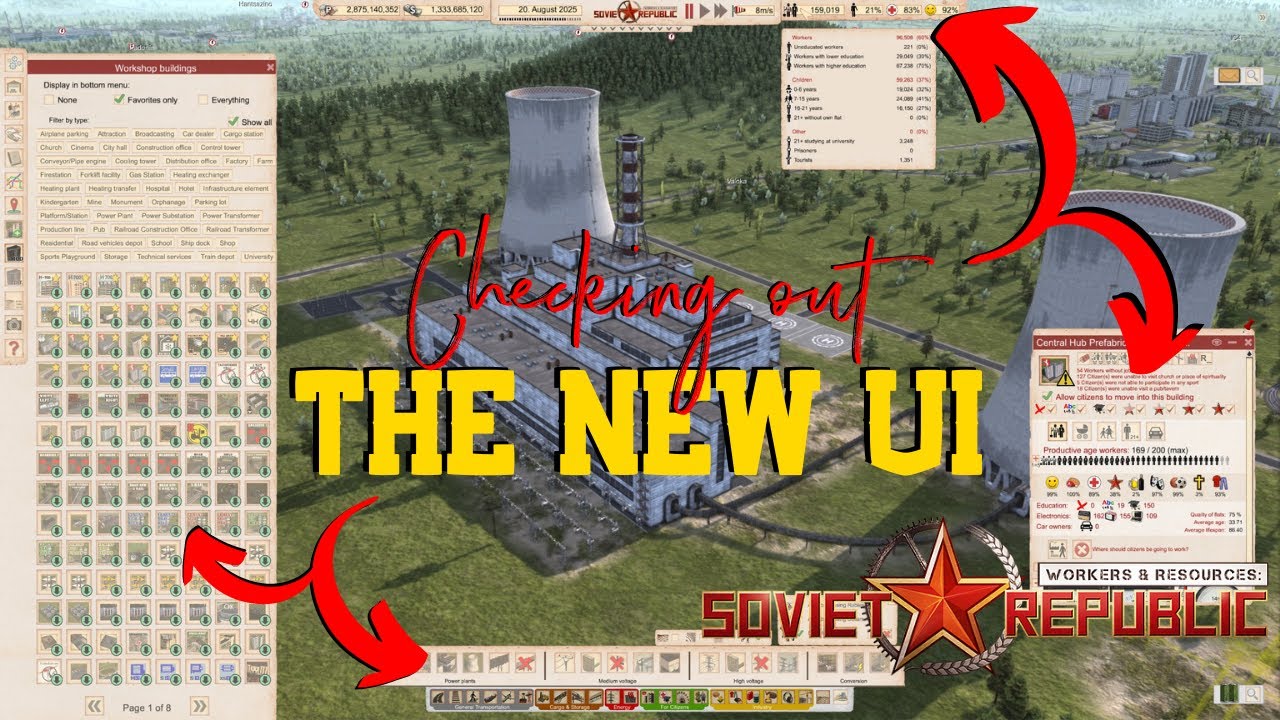 Checking out the New UI - Workers & Resources: Soviet Republic - YouTube