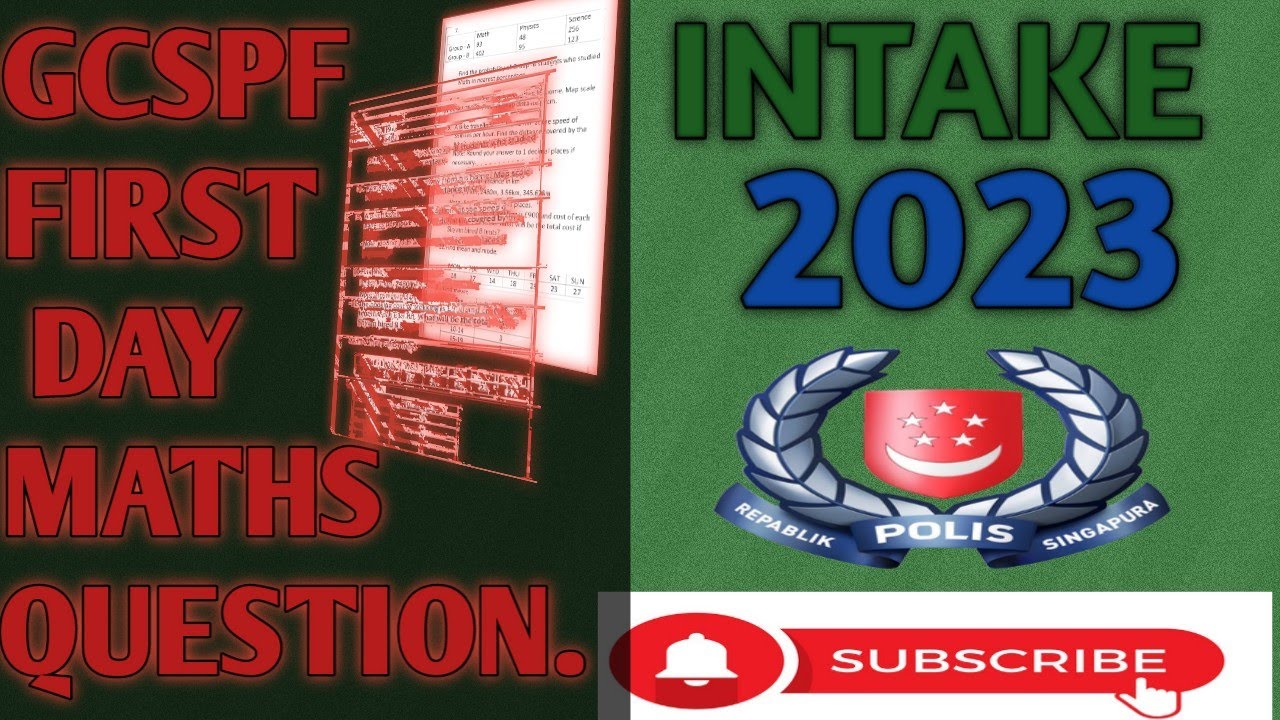 INTAKE 2023|| SINGAPORE POLICE FORCE MATHS PRACTICE QUESTIONS. - YouTube