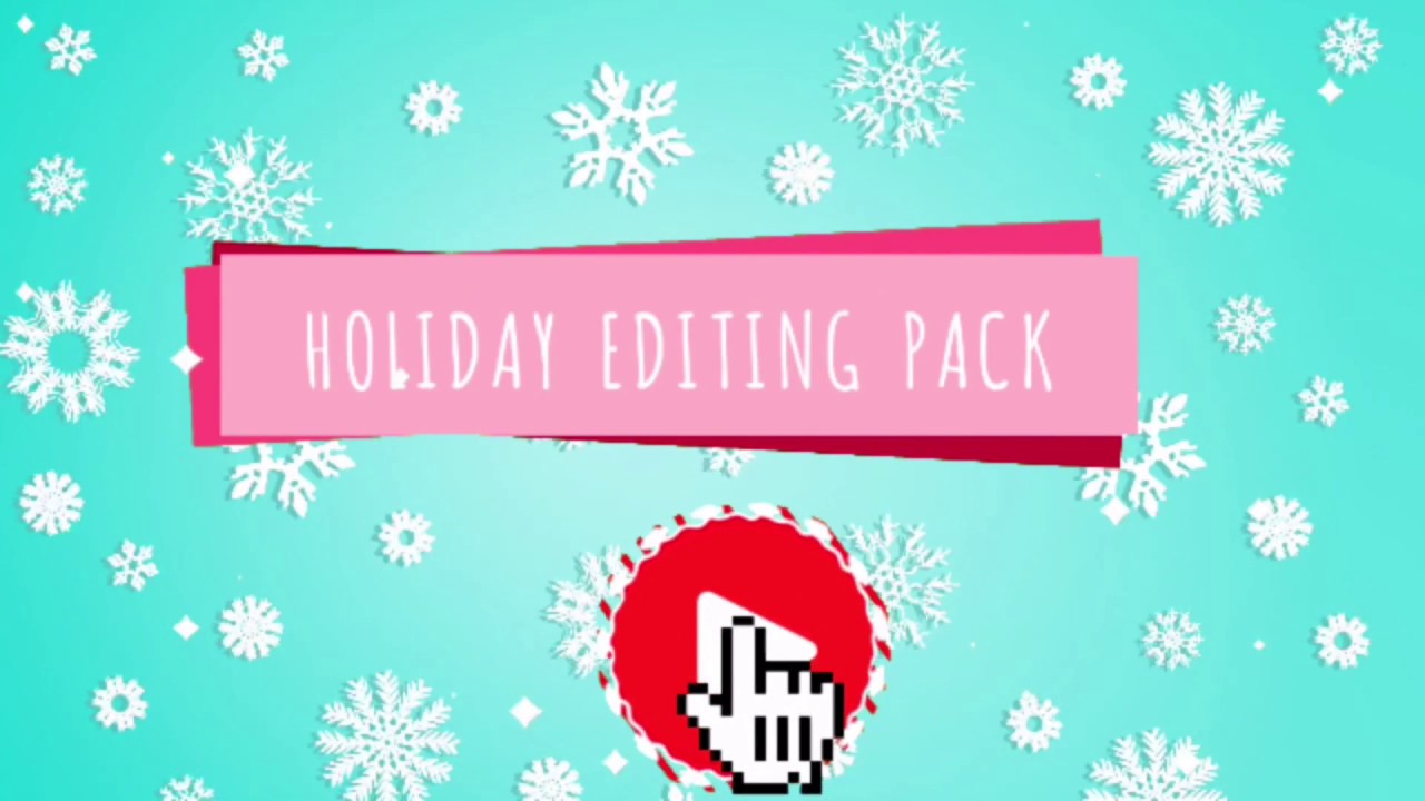HOLIDAY EDITING PACK | TRANSITIONS AND GREEN SCREENS - YouTube