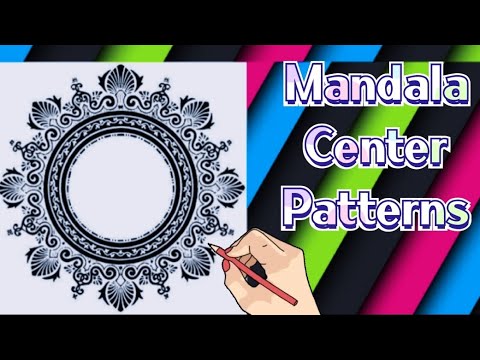 Mandala center pattern ideas || Mandala pattern for beginners || how to ...