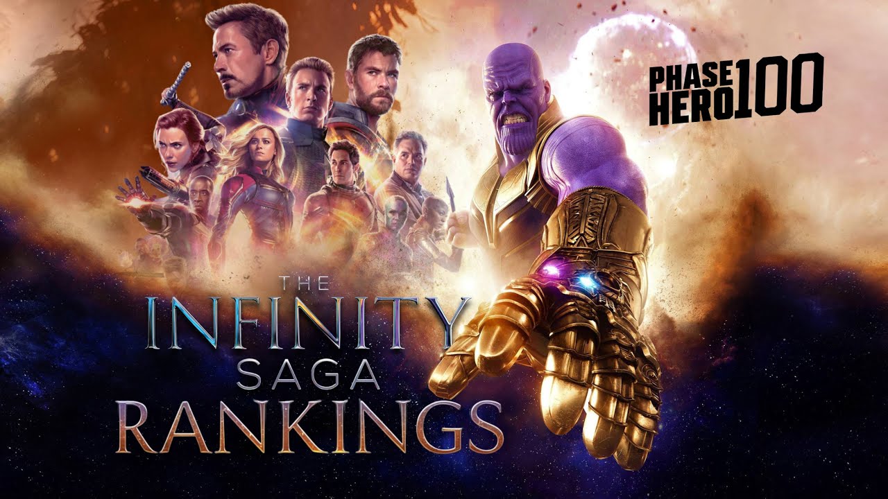 MCU Infinity Saga Rankings | Phase Hero 100 (HD) - YouTube