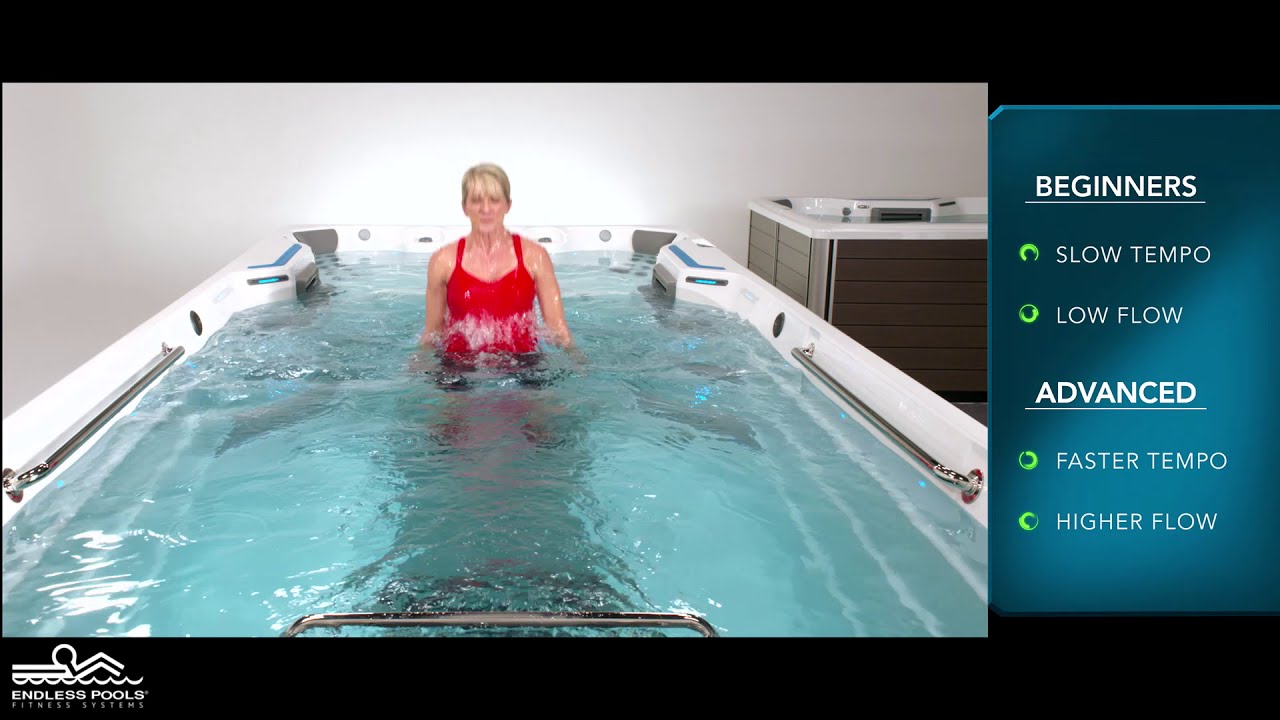 Swim Spa Workout - Squat Jumps! - YouTube