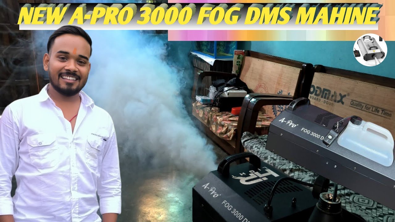 NEW FOG A-PRO 3000 DMS Smoker REVIEW || DJ Smoke Machine || Powerfull ...