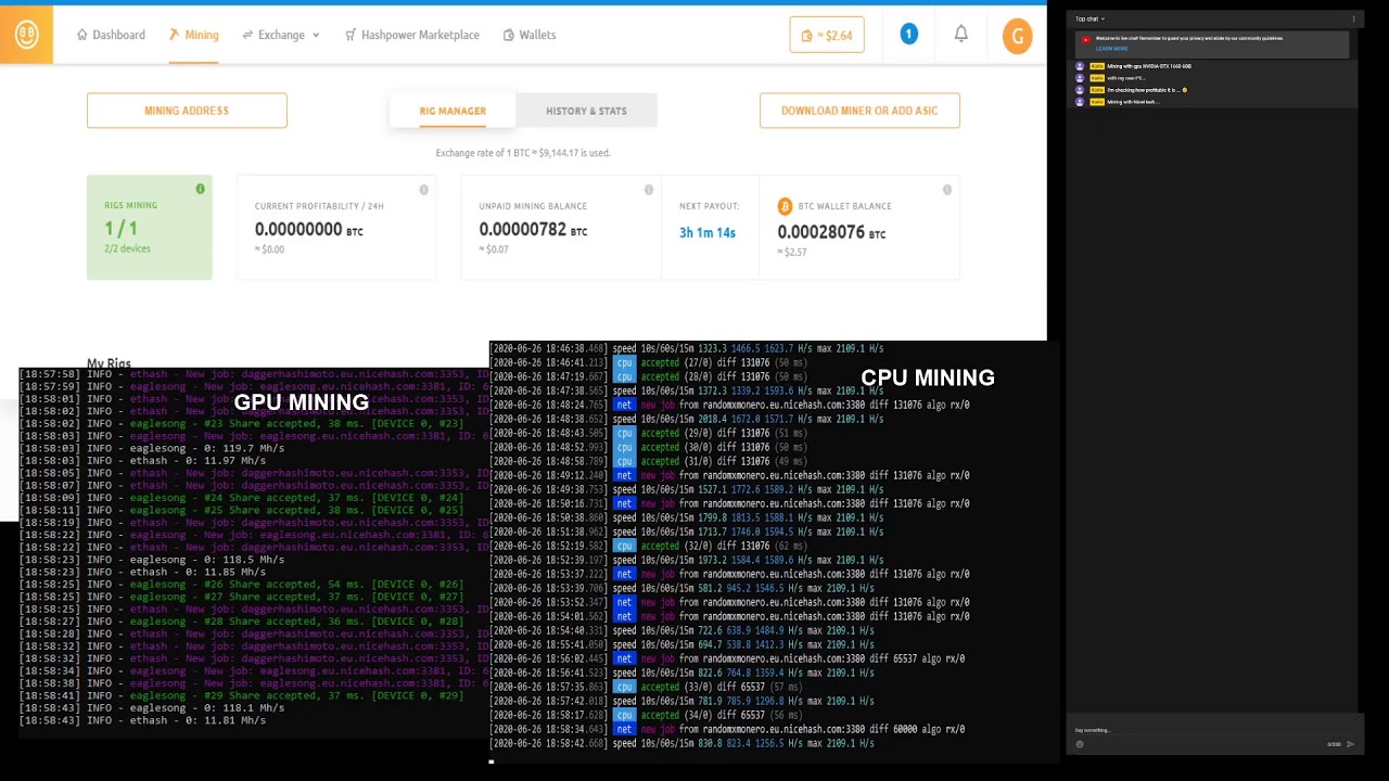 LIVE Mining with NVIDIA GTX 1660 - How profitable - 26. June 2020 ...