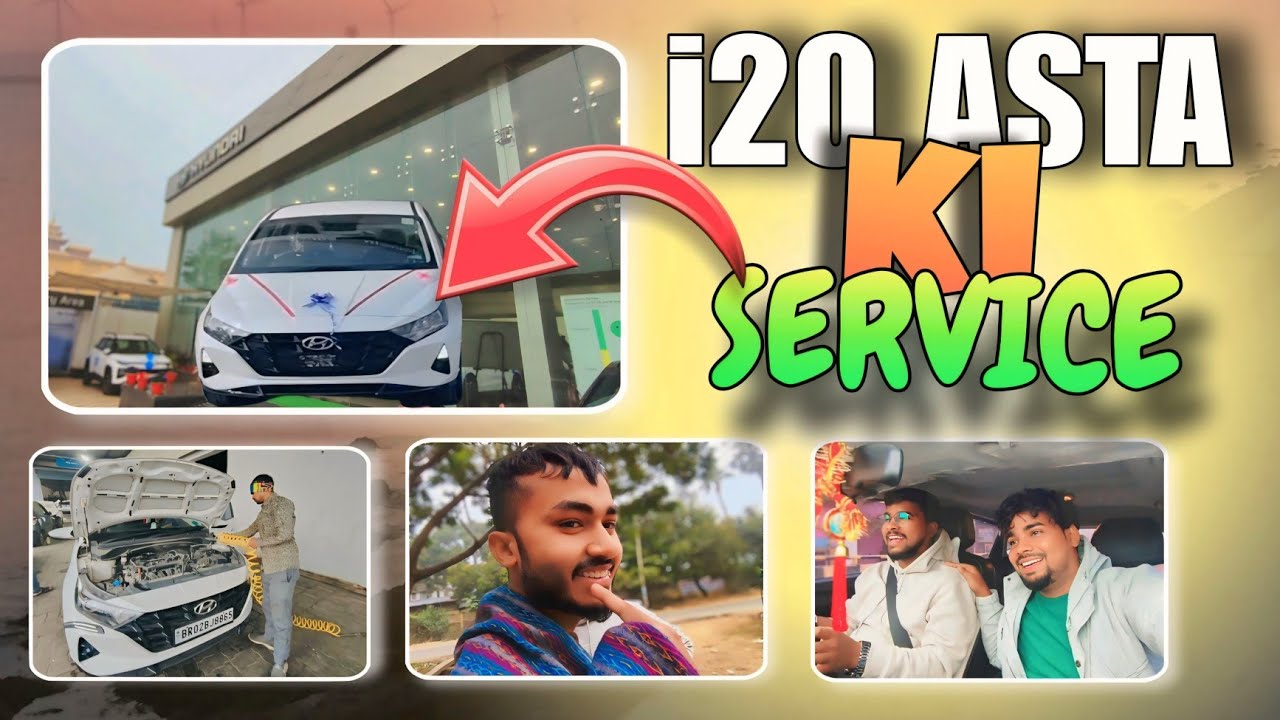 i20 asta ki service hogyi 🥰 - YouTube