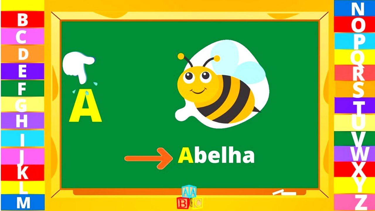 ALFABETO EM PORTUGUÊS - APRENDENDO O ABC - ALFABETO INFANTIL - ABC ...