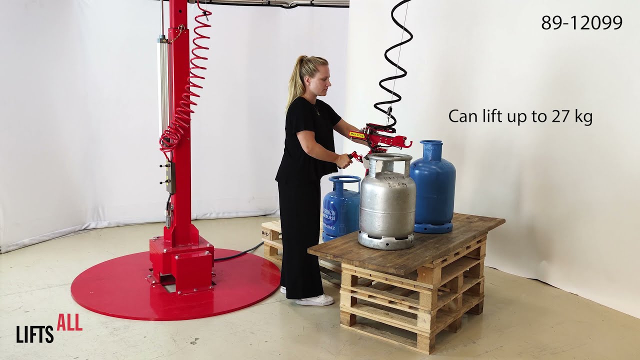 Gas cylinder gripper - Lift different types of gas containers - YouTube