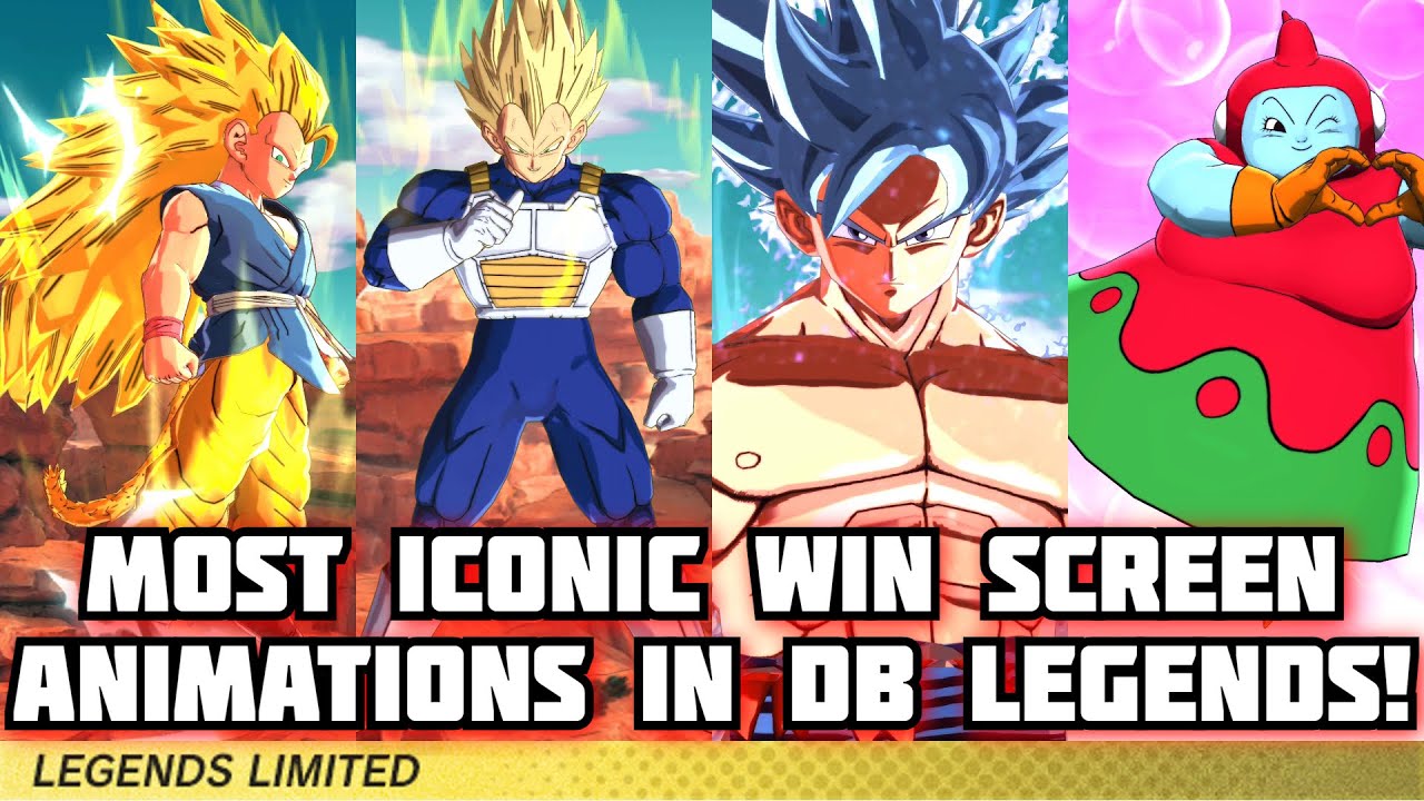 Most Iconic Win Screen Animations In Dragon Ball Legends - YouTube