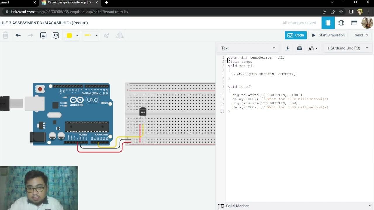 "Temperature Sensor" Module 3 Assessment 3 (ROBOTICS 2) (Arduino Uno ...