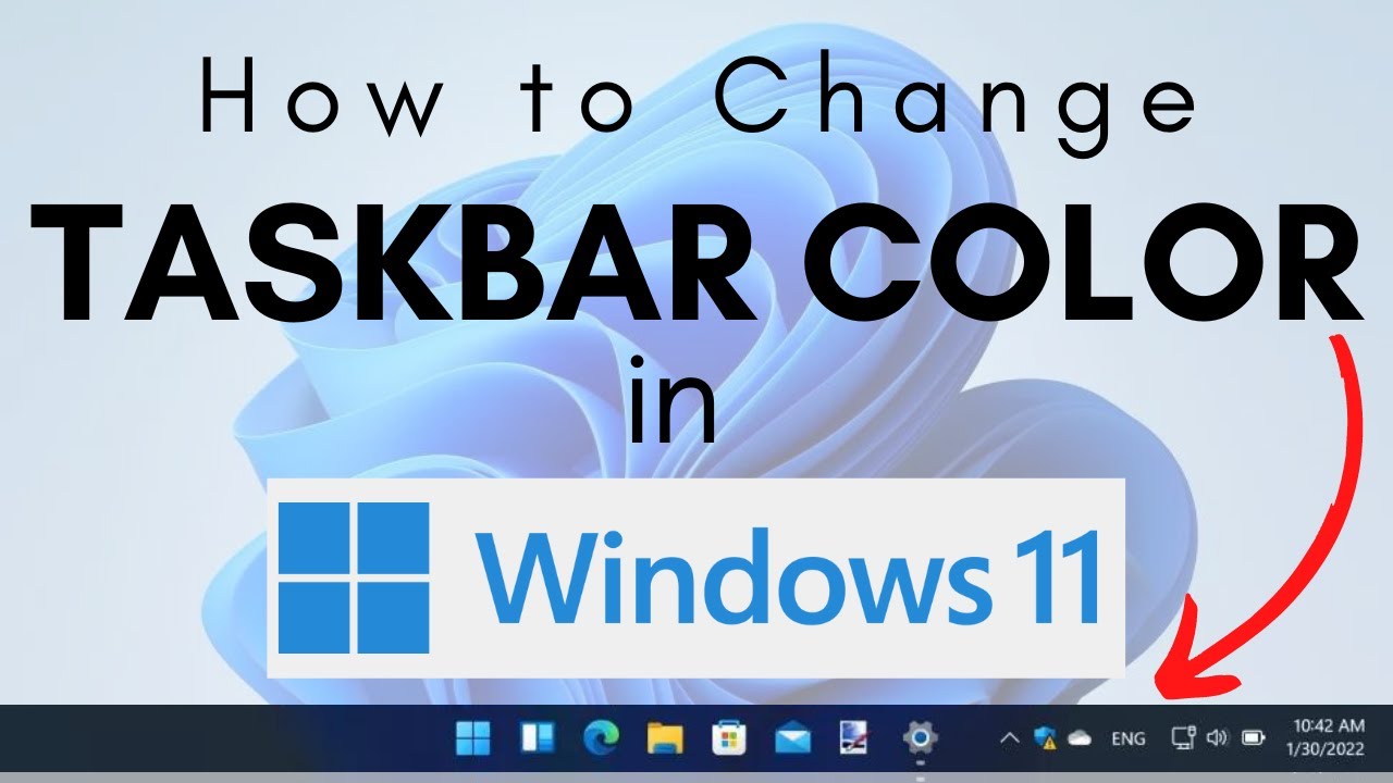Cool Trick to Change Tasks Bar Color in Windows 11 | Windows Taskbar ...