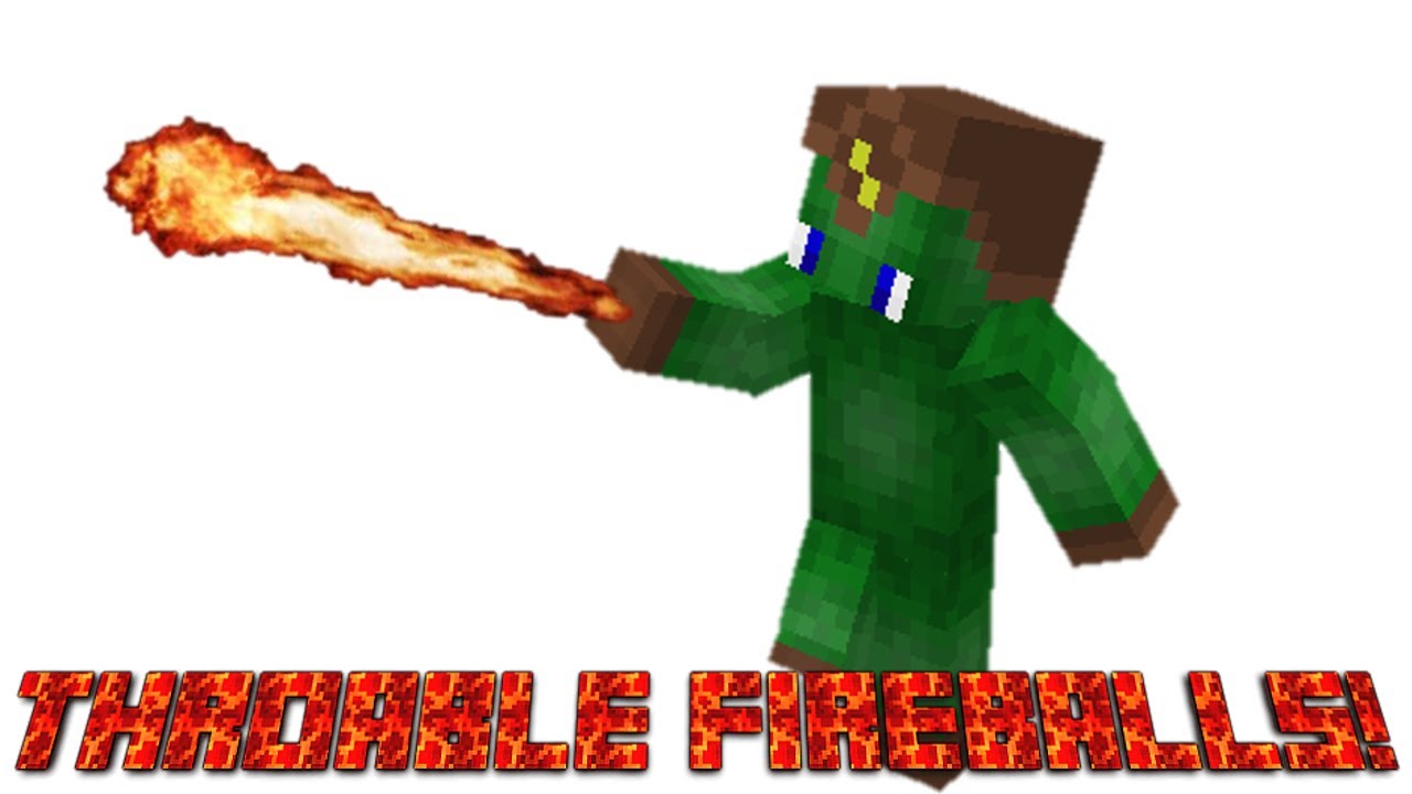 Minecraft Redstone- Throwable Fireballs! Minecraft 1.8 - YouTube
