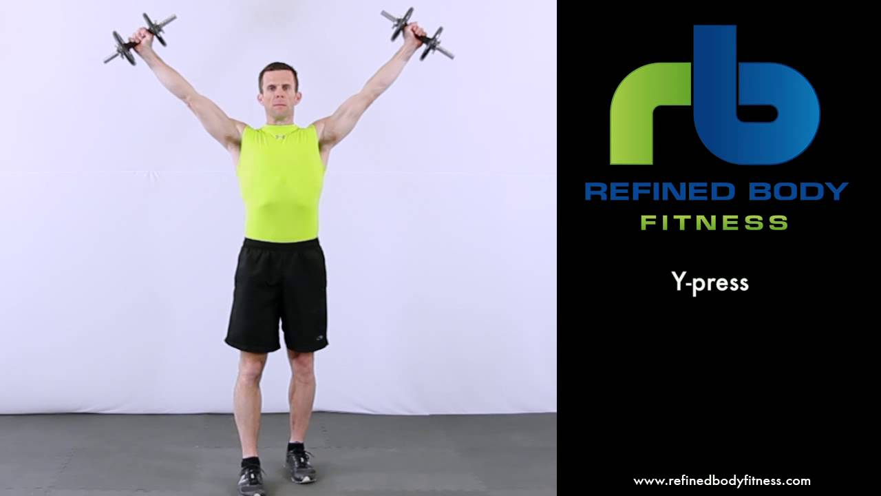 Y Press Exercise Demonstration by Refined Body Fitness - YouTube