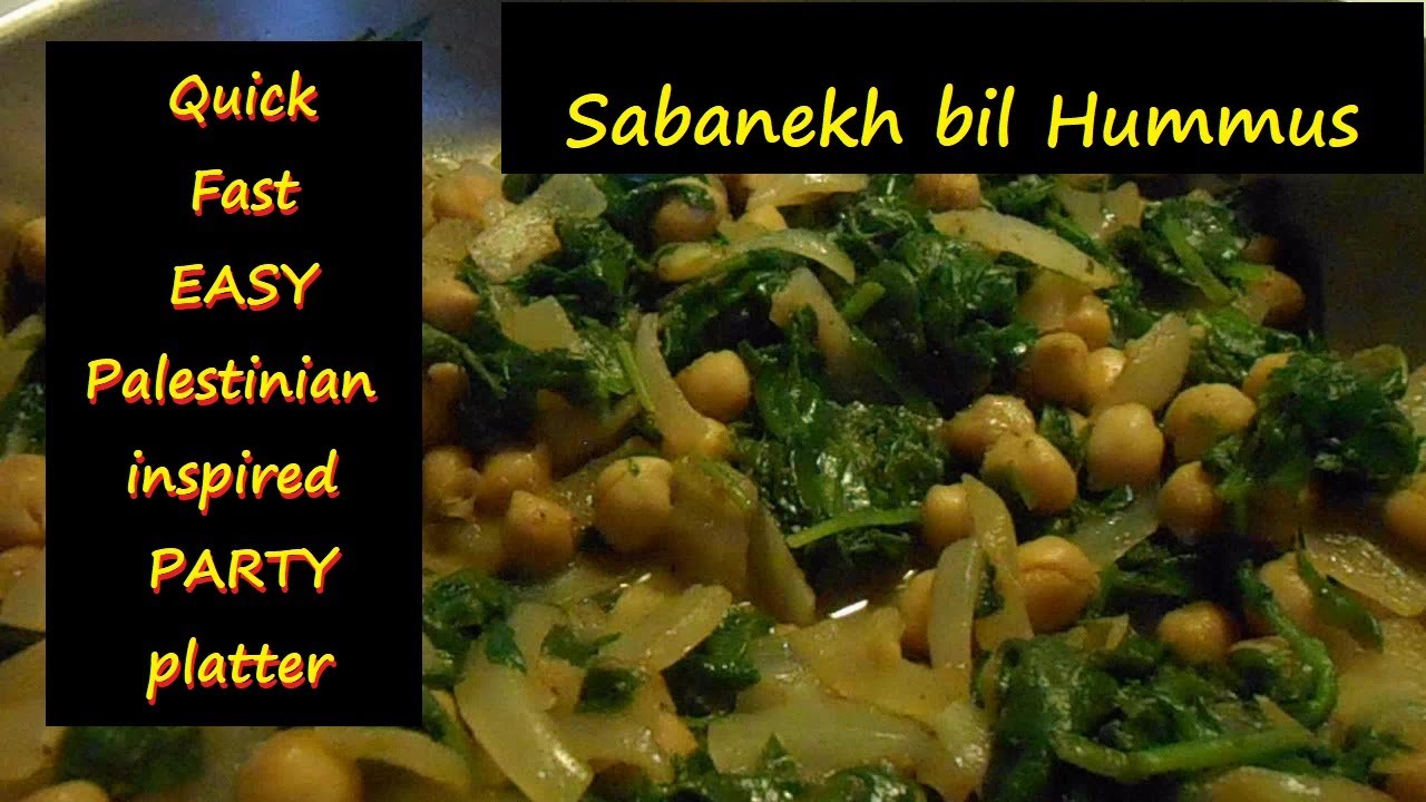 Quick EASY Recipe * Sabanekh Bil Hummus * Palestinian Inspired Veggie ...