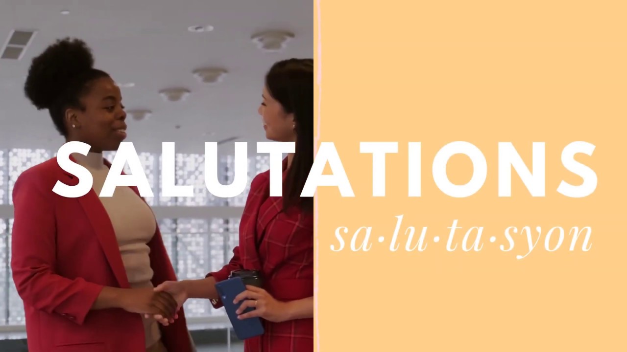 SALUTATIONS EN FRANÇAIS- LOS SALUDOS EN FRANCÉS - YouTube