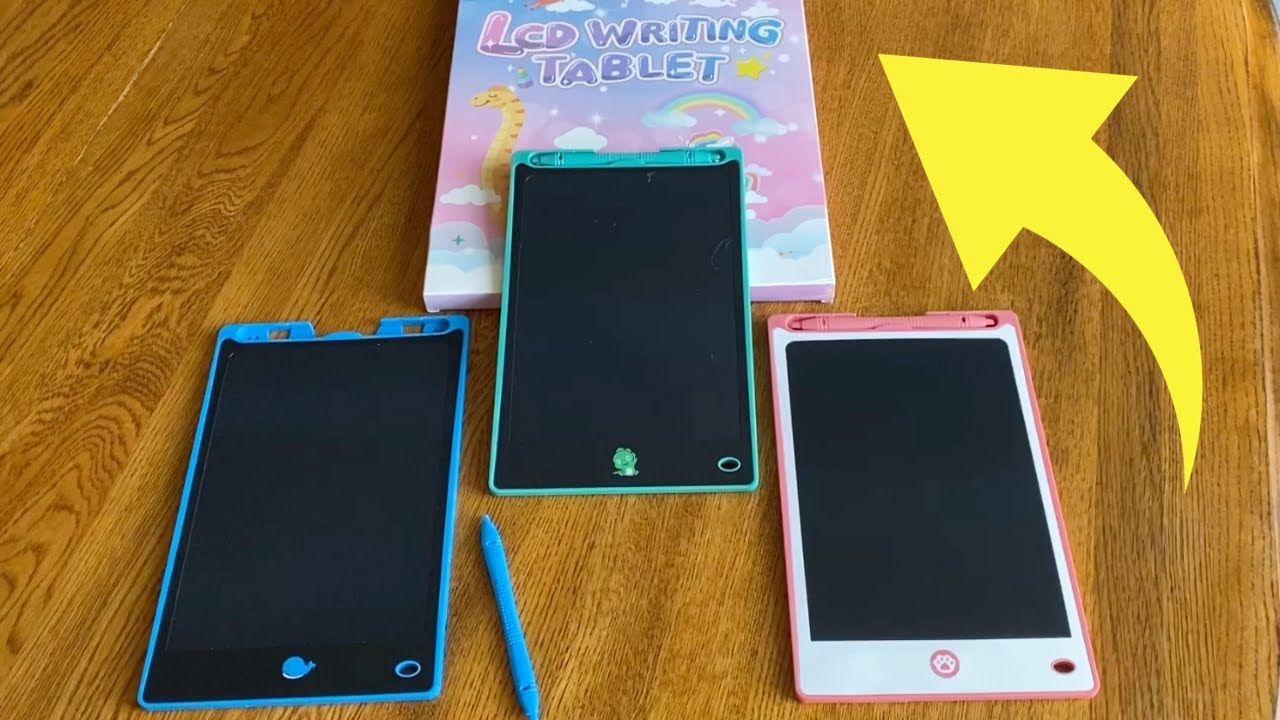 LCD Writing Tablets: The Perfect Kids Stocking Stuffer! - YouTube