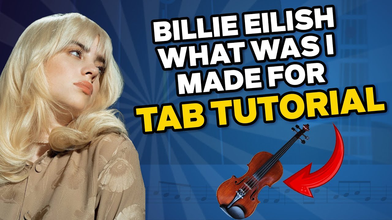 Wha Was I Made For Violin Tutorial / Tab Tutorial - YouTube
