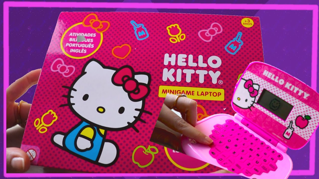 Brincando com o Minigame Laptop Hello Kitty - YouTube