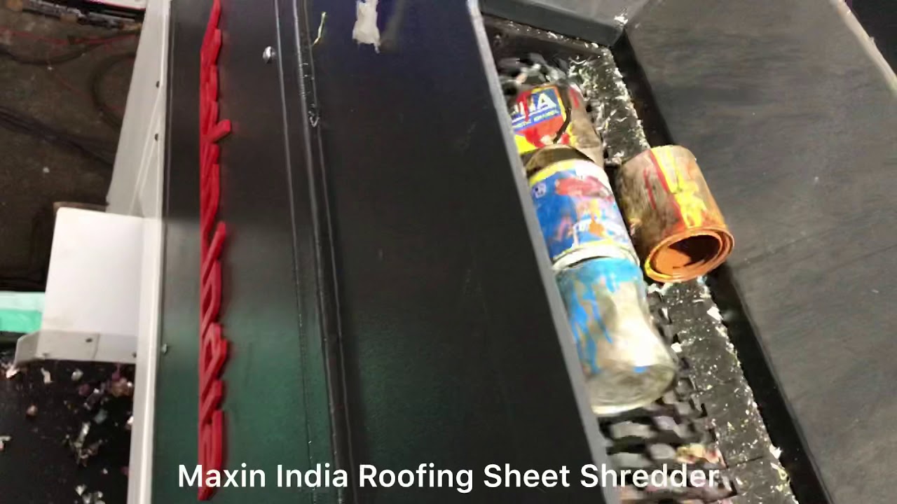 Metal Paint tin Shredder, Paint Drum Shredder, Scrap Sheet Metal ...